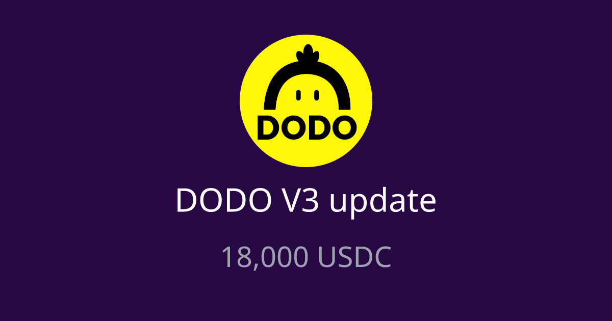 DODO V3 update Contest - 18,000 USDC